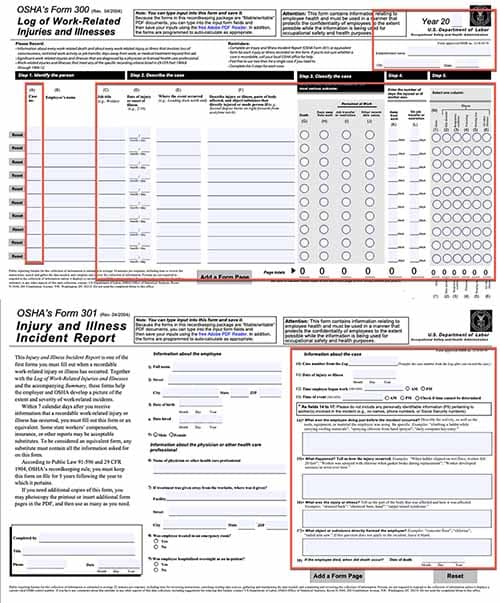 A Complete Guide to OSHA's Form 300 and 301 Reporting Requirements ...